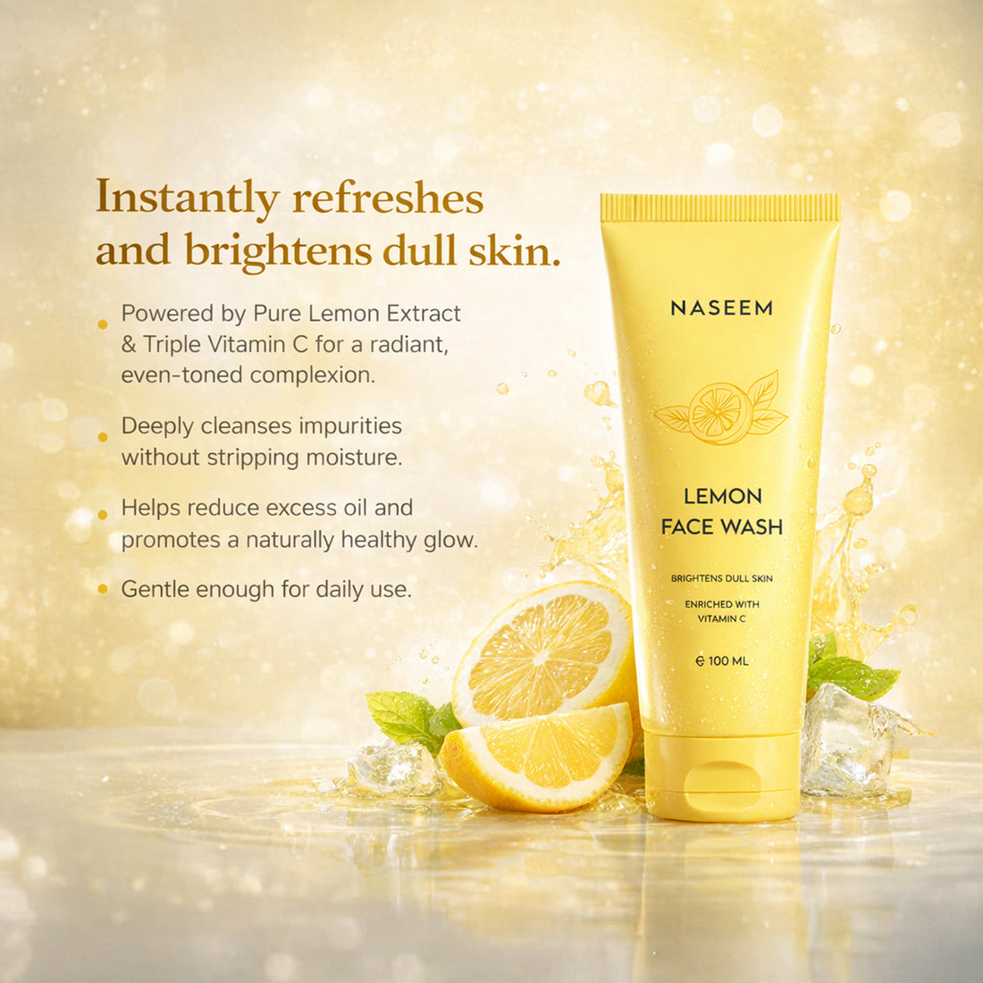 Lemon Face Wash 100ml | Naseem Perfume UAE – Naseem Perfume - UAE